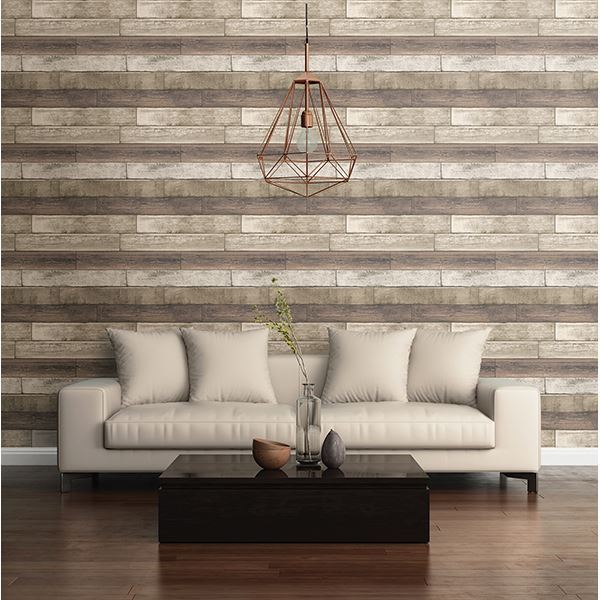 Weathered Plank Rust Wood Texture Wallpaper