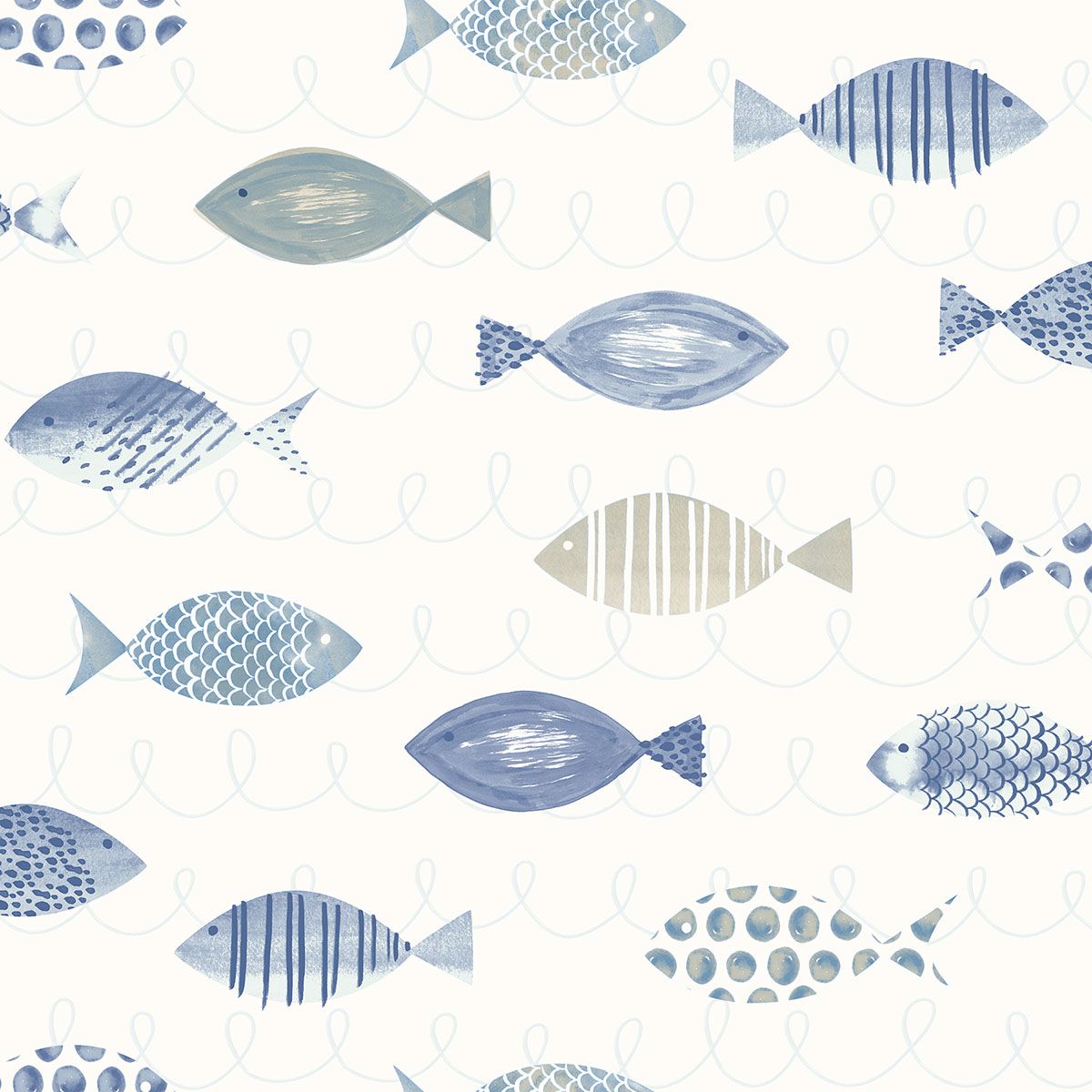 Fish Wallpaper Blue