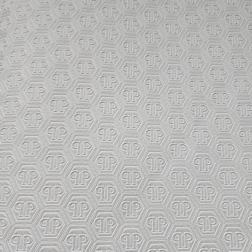 Z80060 Philipp Plein Wallpaper gray textured vinyl abstract 3D ...