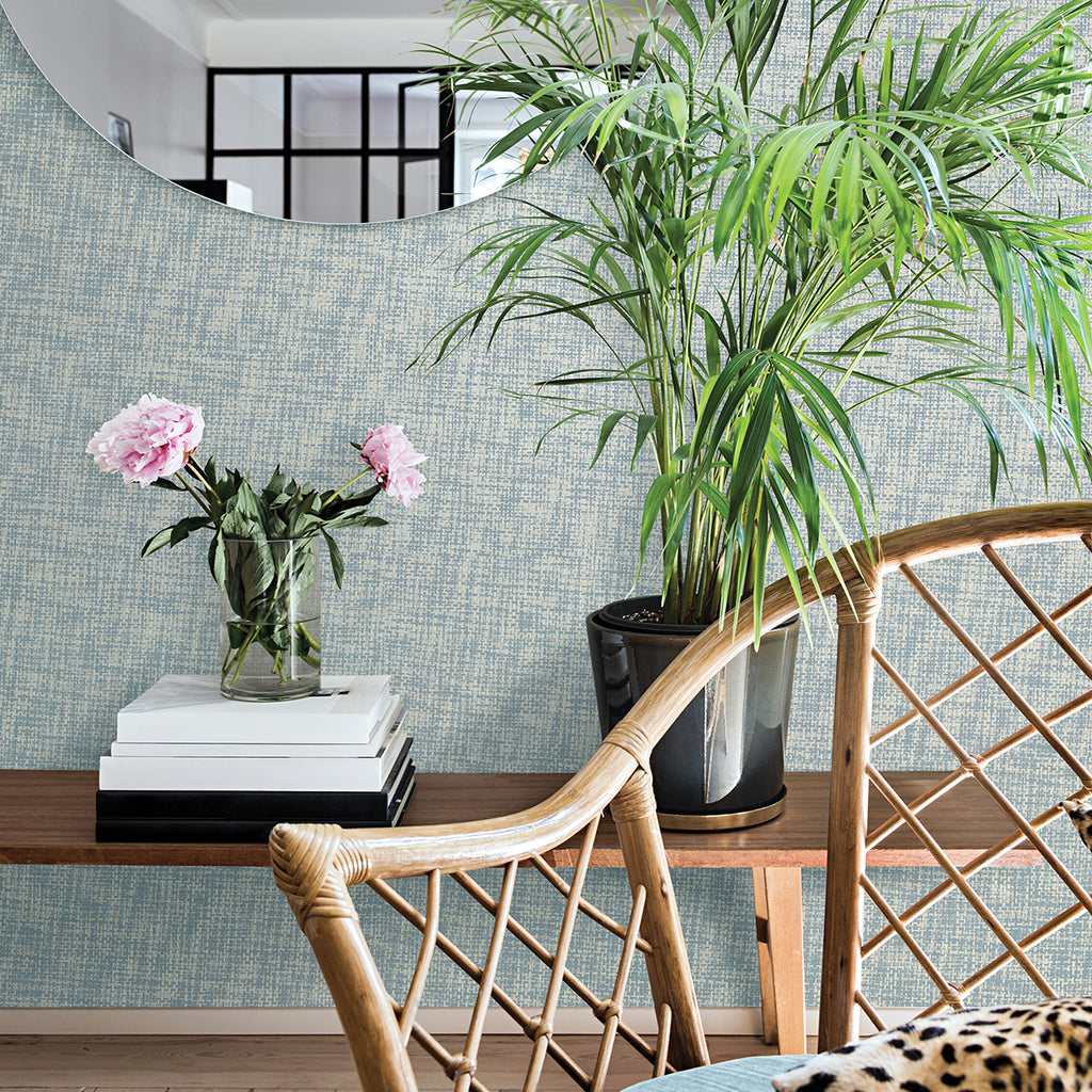 2829-82038 Arlyn Light Blue Grasscloth Wallpaper – wallcoveringsmart