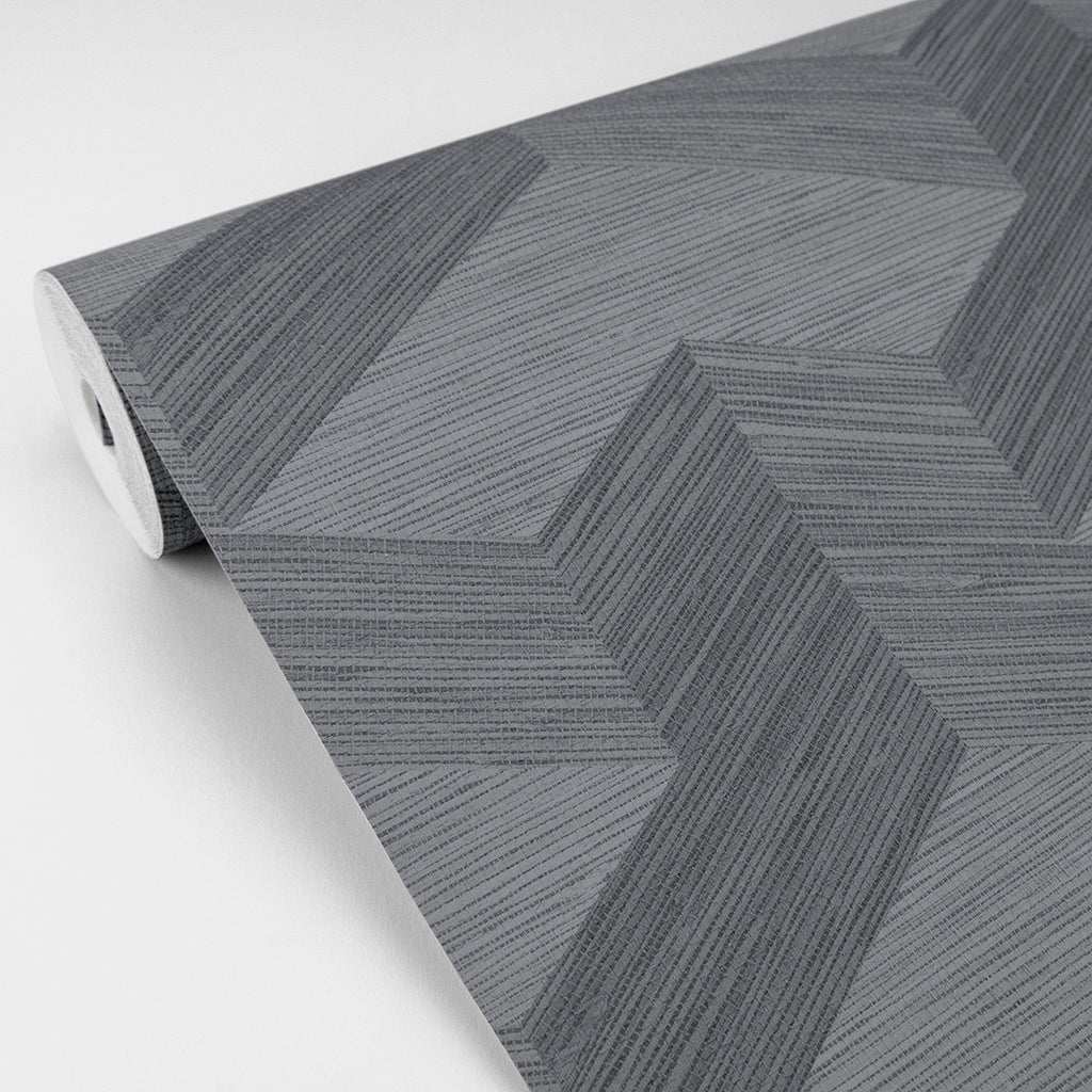 2829-82064 Y Knot Slate Geometric Texture Wallpaper – wallcoveringsmart