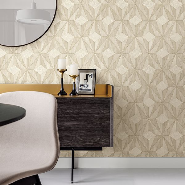 2908-87104 Paragon Gold Geometric Wallpaper – wallcoveringsmart