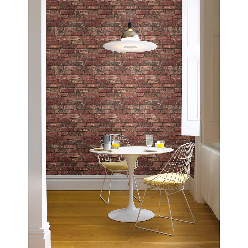 2922-21258 Debs Red Exposed Brick Wallpaper – wallcoveringsmart