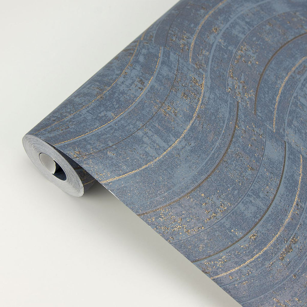 2927-10805 Hydra Blue Geometric Wallpaper – wallcoveringsmart