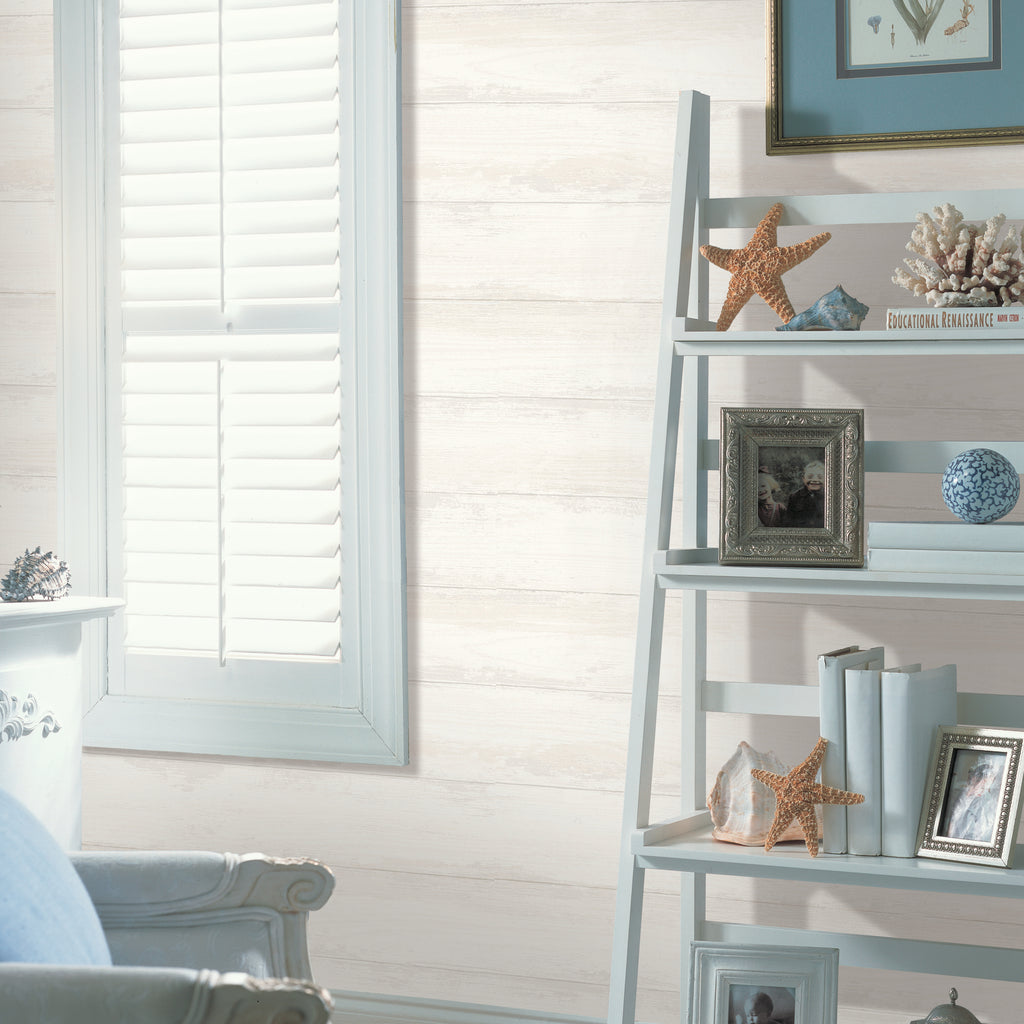 2927-81405 Truro Bone Weathered Shiplap Wallpaper – wallcoveringsmart