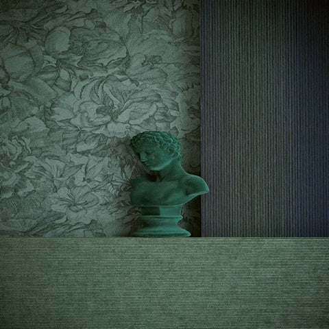 307312 Pablo Dark Green Ombre Stripe Wallpaper – wallcoveringsmart
