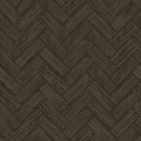 3122-10110 Kaliko Charcoal Wood Herringbone Wallpaper – wallcoveringsmart