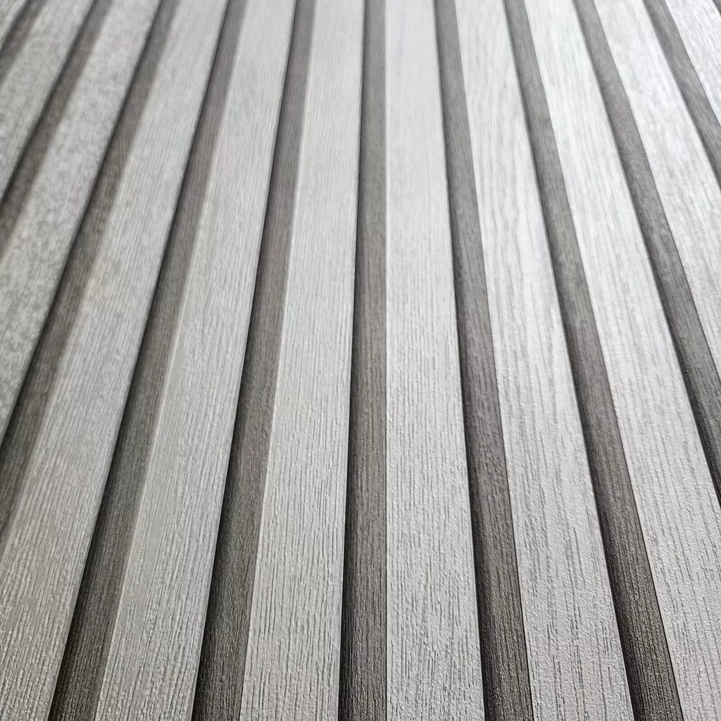 33395 Silver gray metallic faux Slat wooden planks Wood Look textured ...