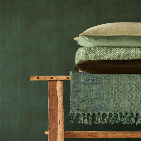 379006 Agata Green Linen Wallpaper – wallcoveringsmart