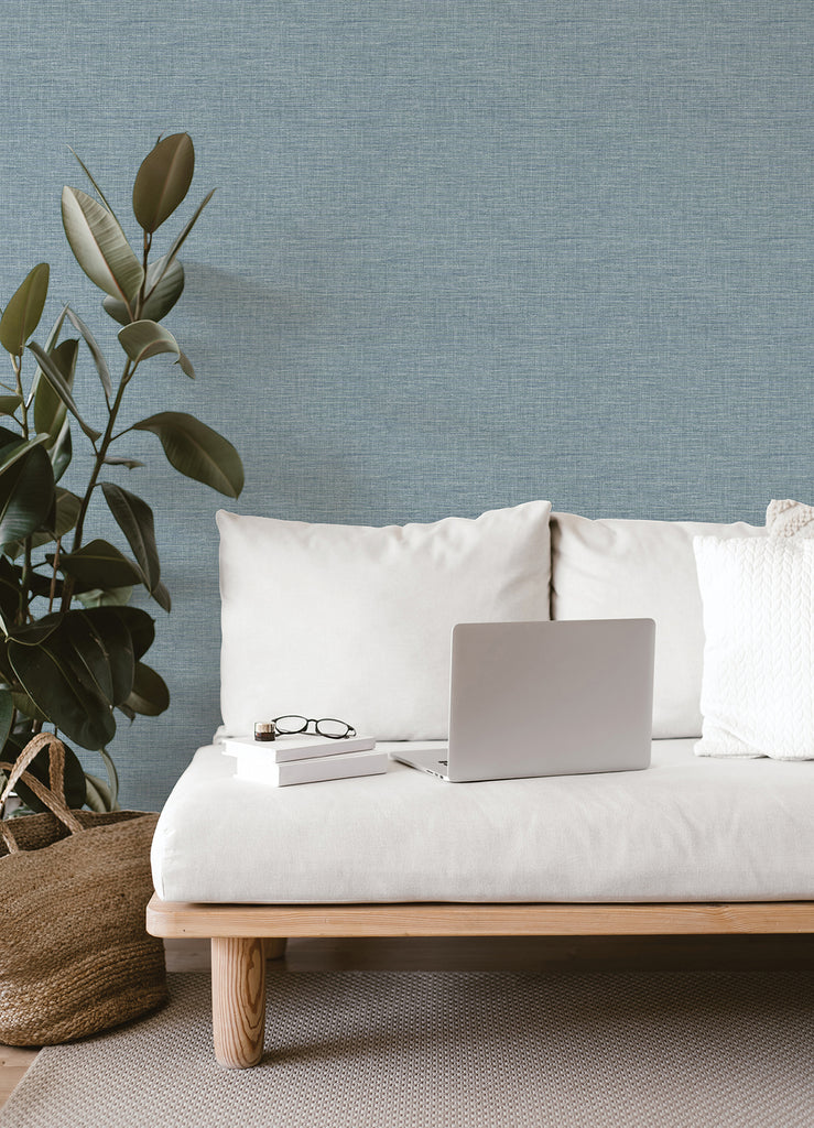 4014-26459 Exhale Sky Blue Texture Wallpaper – wallcoveringsmart