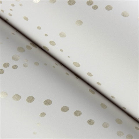 4141-27125 Alcott Ivory Modern Dots Wallpaper – wallcoveringsmart