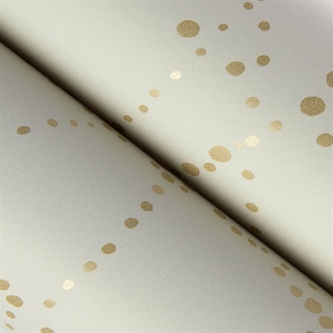 4141-27127 Alcott Cream Modern Dots Wallpaper – wallcoveringsmart