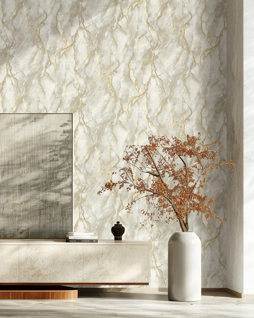 86661X Massa Gilded Stone Wallpaper – wallcoveringsmart