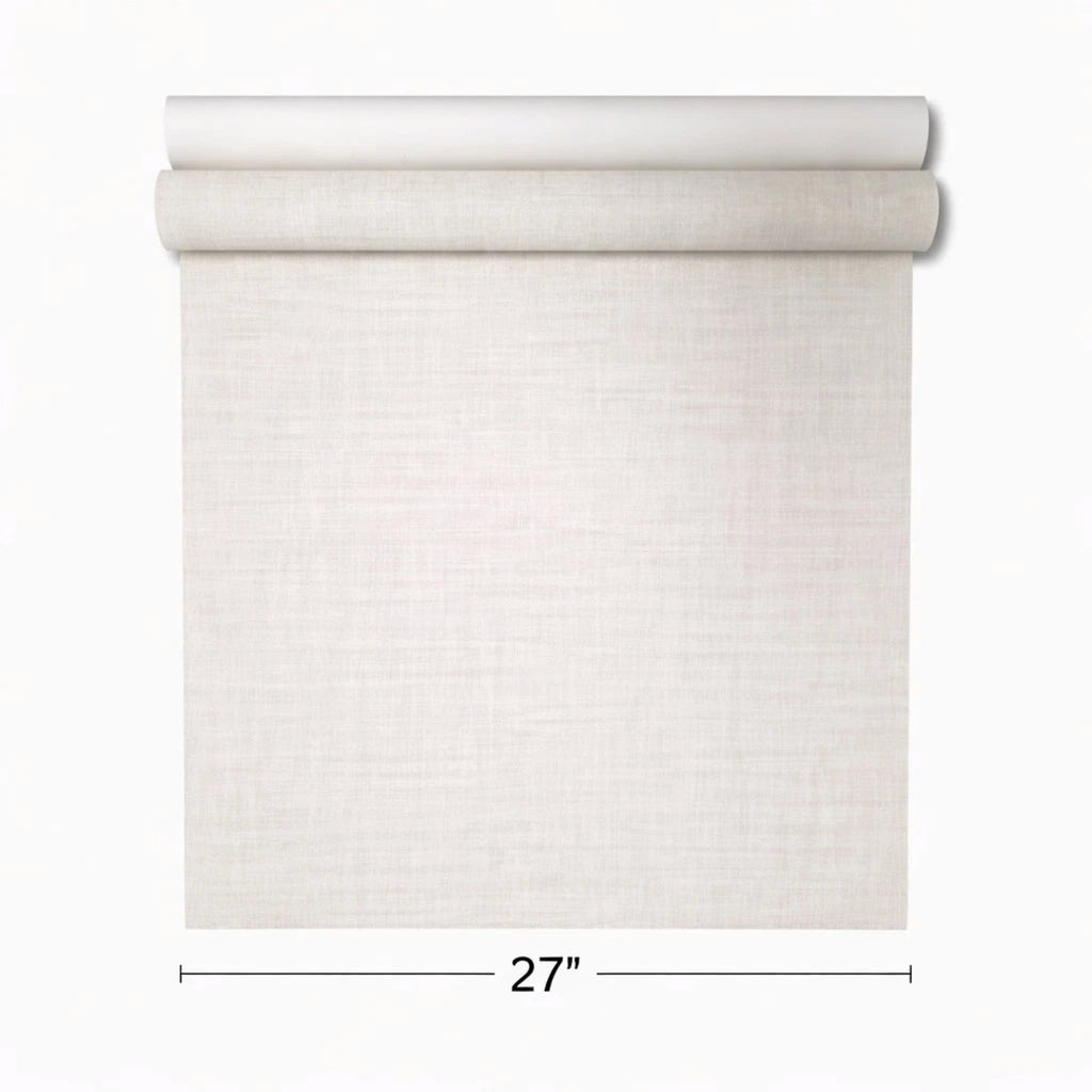 CL20520 Eggshell beige off white faux linen textile woven fabric light ...