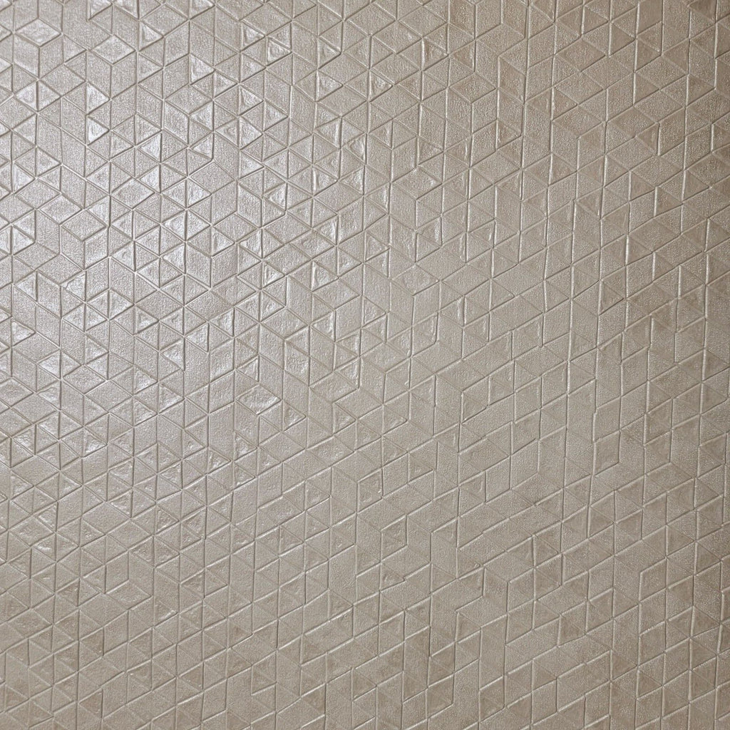 M50006 Champagne gold metallic geometric square triangle tiles line te ...