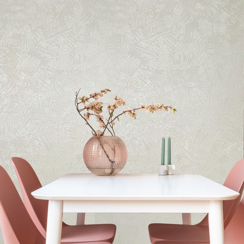 Z66822 Contemporary satin beige tan faux concrete plaster textured pla ...