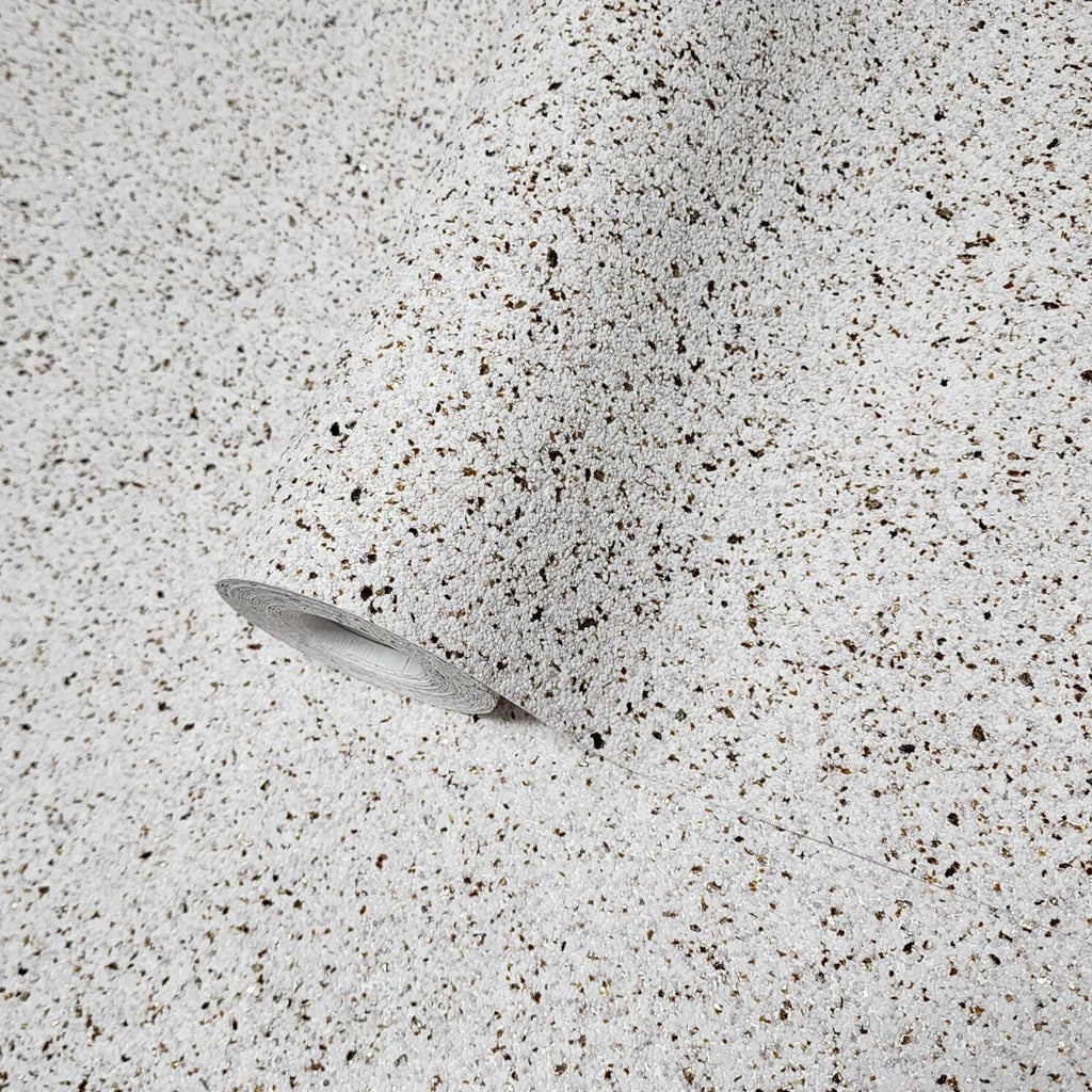 2302 Cream Off White Chip gold Stone Real Natural Mica Textured Plain ...