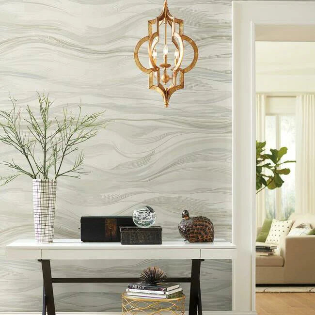 DD3842M Currents Neutral Mural Wall Mural – wallcoveringsmart