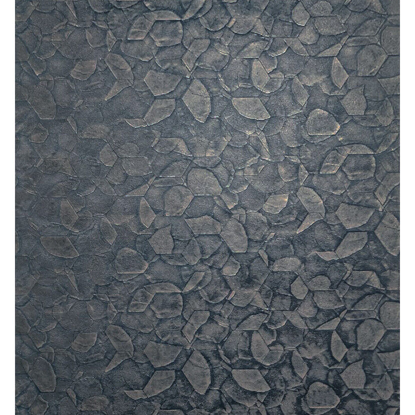 Z54507 Distressed blue brass metallic faux rocks stone plaster Texture ...