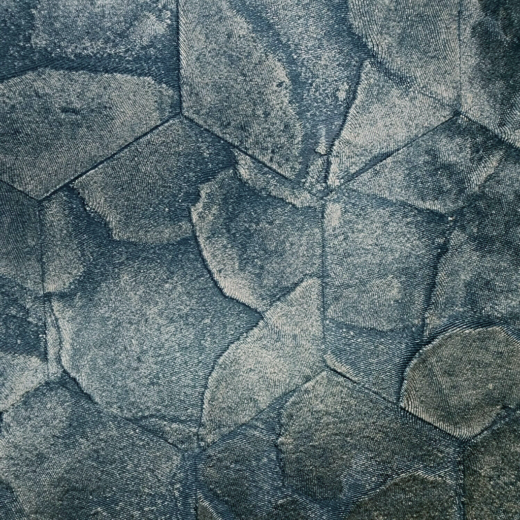 Z54507 Distressed blue brass metallic faux rocks stone plaster Texture ...