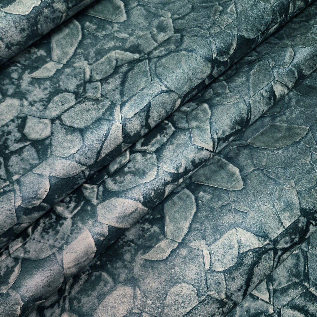 Z54507 Distressed blue brass metallic faux rocks stone plaster Texture ...