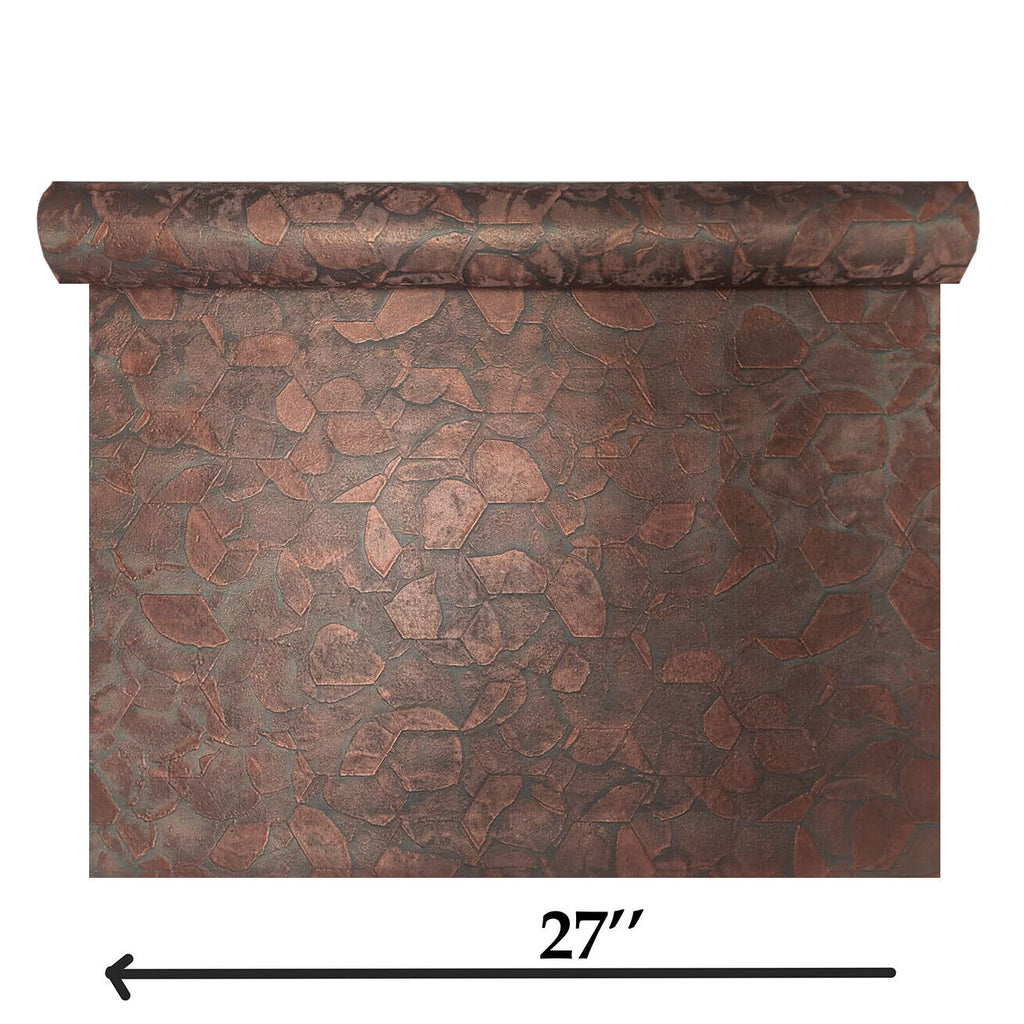 Z54504 Distressed copper gray bronze metallic faux plaster rocks Textu ...