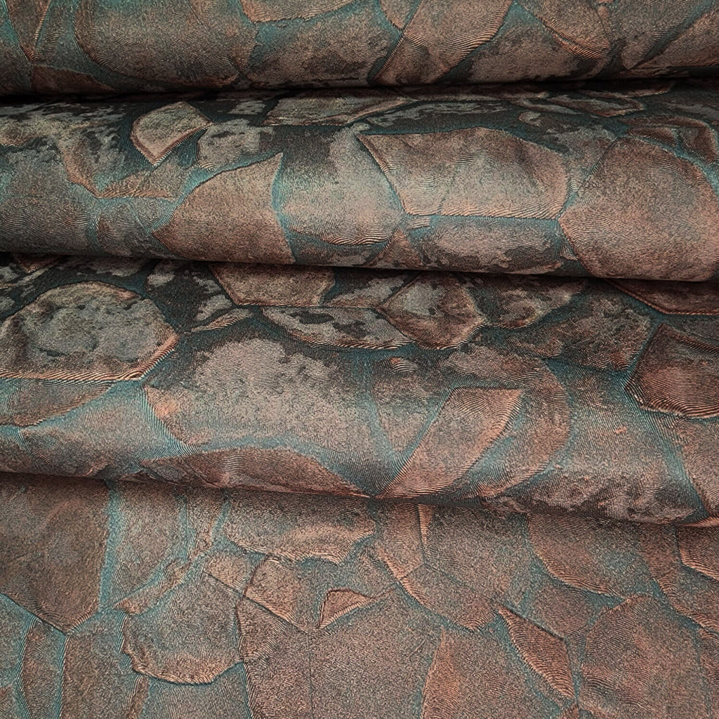 Z54504 Distressed copper gray bronze metallic faux plaster rocks Textu ...
