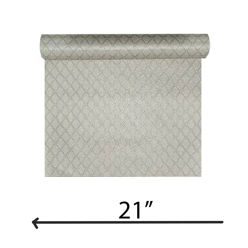 M50520 Embossed brass metallic faux fabric textured diamonds modern Wa ...