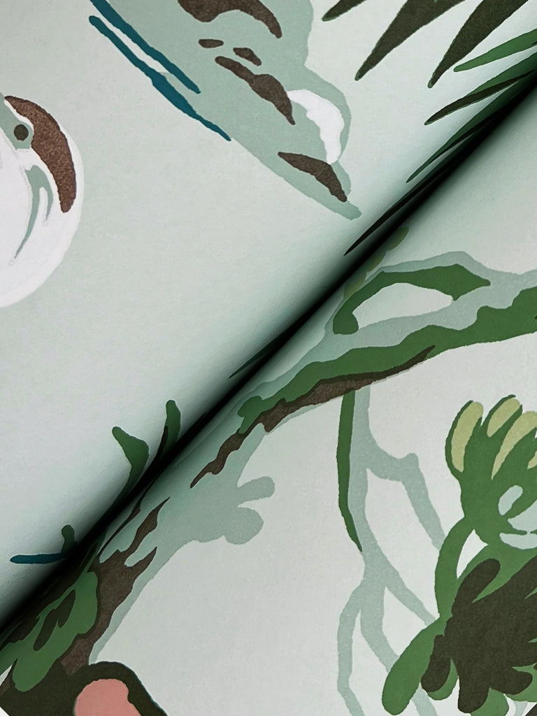 GT4534 Ronald Redding Bridgewater Mint Wallpaper – wallcoveringsmart