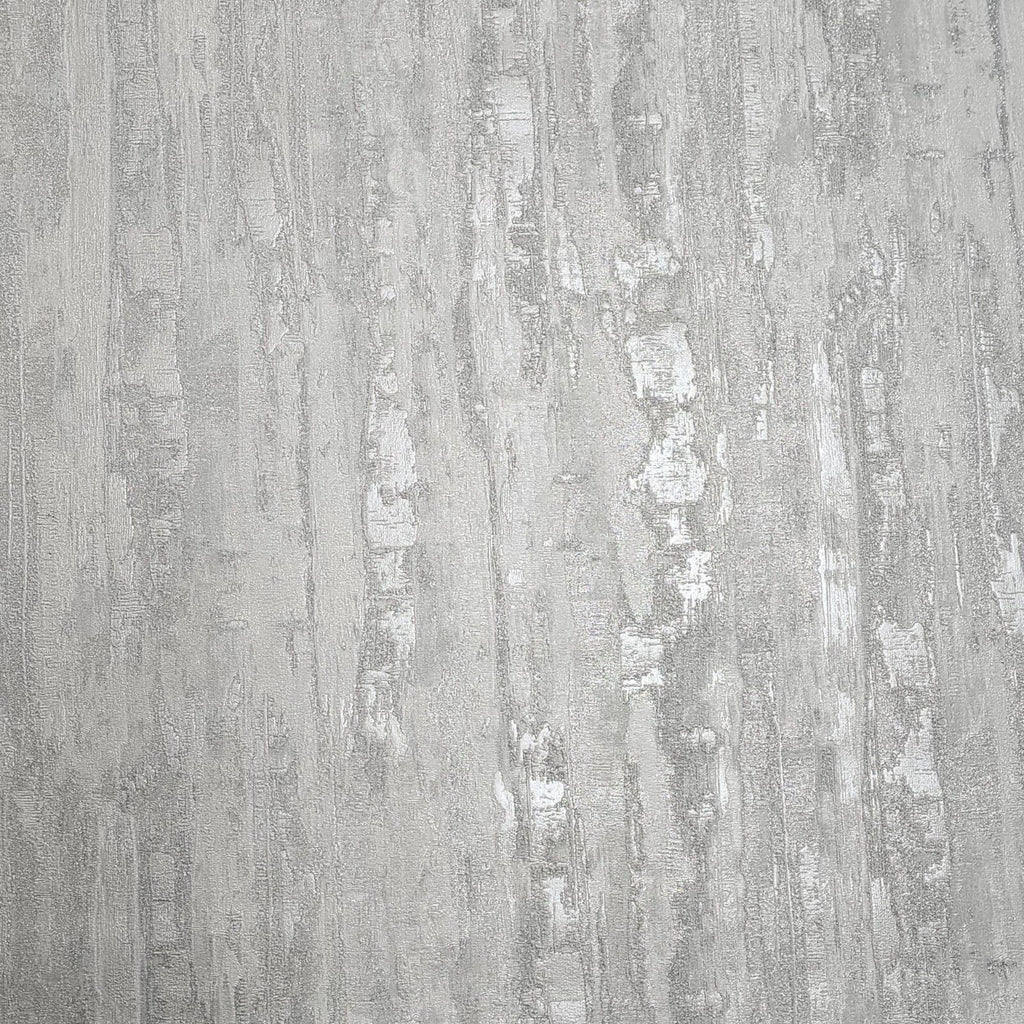 Z10934 Gray white silver metallic faux distressed metal plaster textur ...