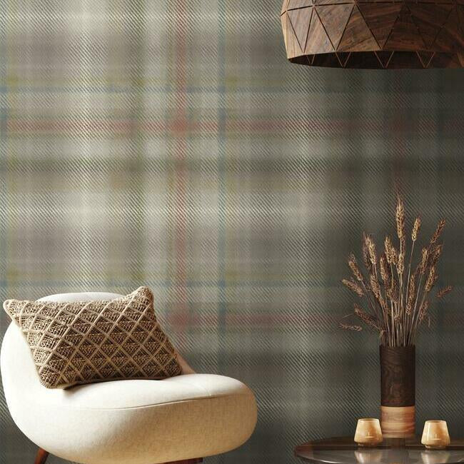 HO2156 Sterling Plaid Multi Neutral Wallpaper – wallcoveringsmart