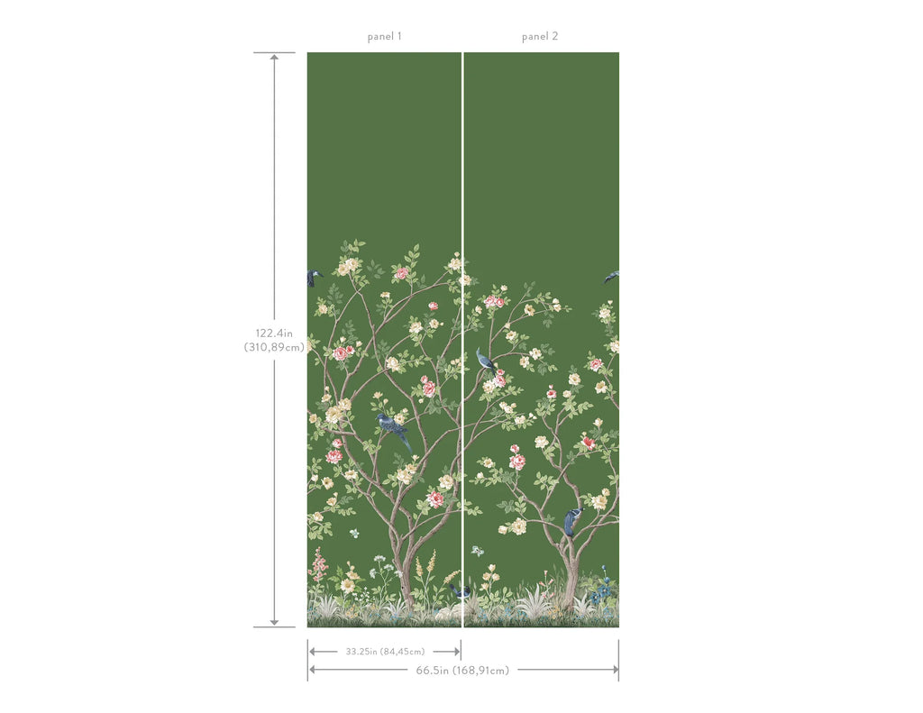 MU0316MW1 Ronald Redding Lingering Garden Wallpaper Mural ...