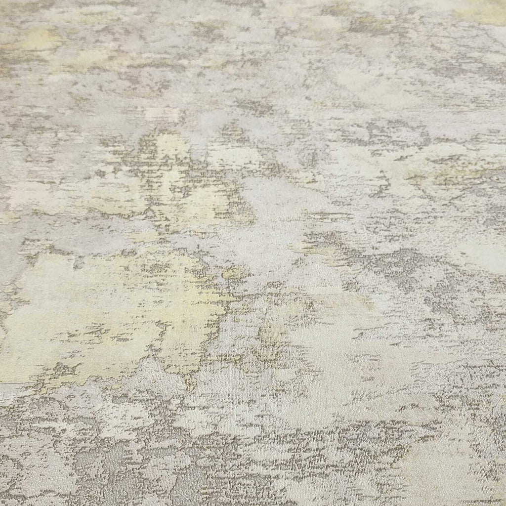 Z44905 Matte grayish tan gold cream faux vintage distressed plaster te ...