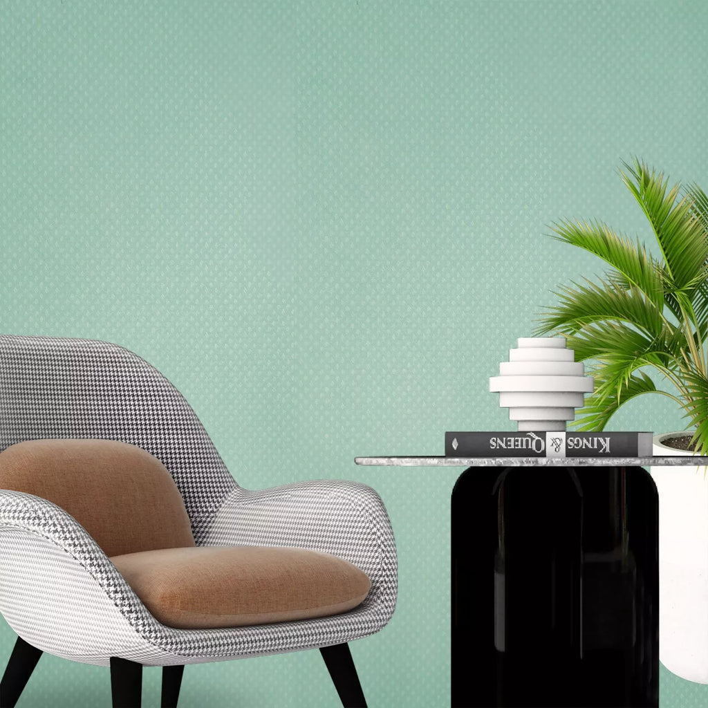 5032 Mint green small diamond pattern modern Wallpaper contemporary wa ...