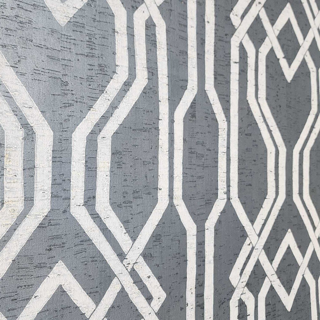 12405, LC7132 Modern Gray Graphite blue metallic white trellis lines n ...