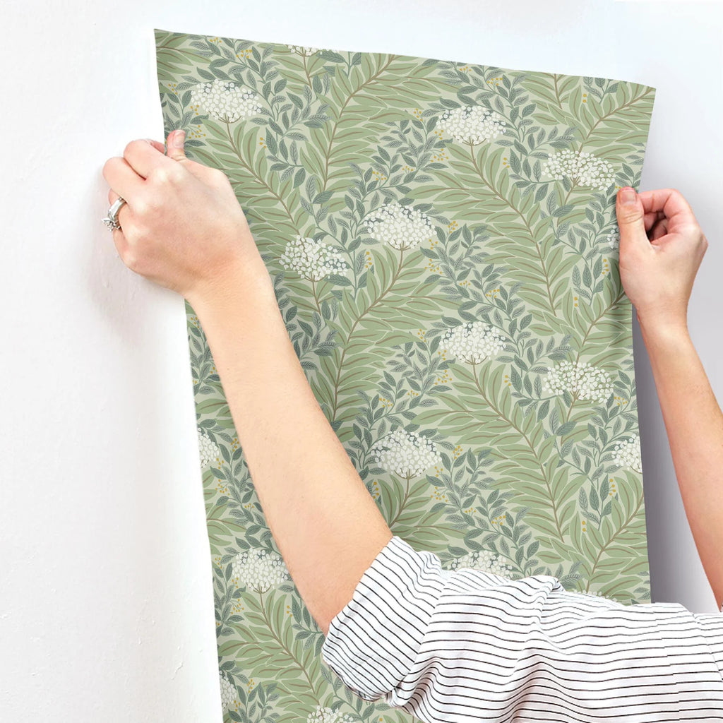 RF7503 Rifle Paper Co. Highgrove Sage Wallpaper – wallcoveringsmart