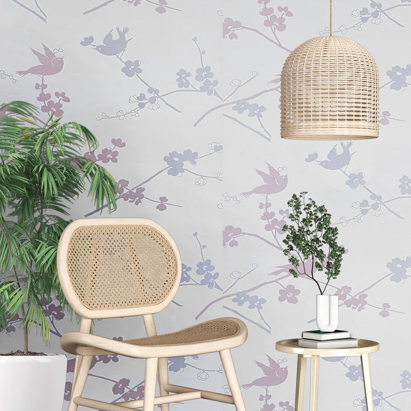 Smooth Mauve Wallpaper Amethyst And Crystals In Purple Wallpaper