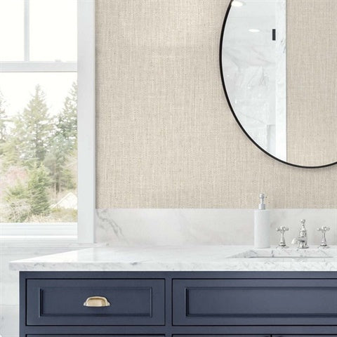 TG60018 Cream Tweed Woven Linen Wallpaper – wallcoveringsmart