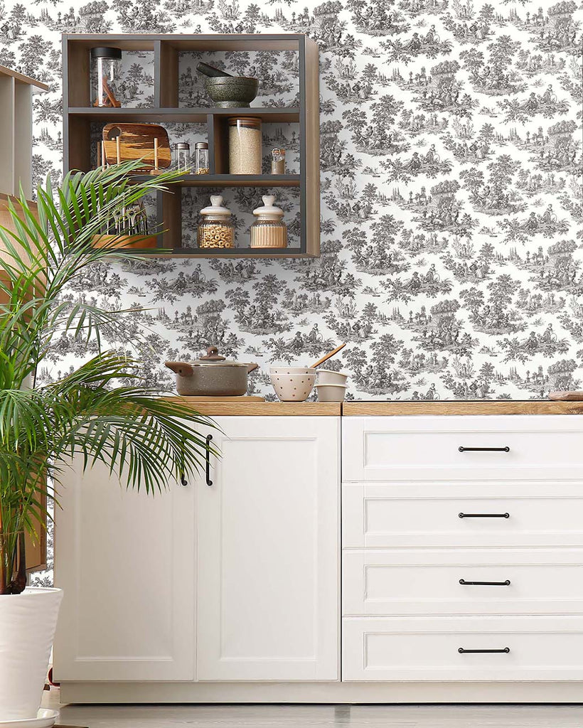 VI81000 Eglantine Licorice Wallpaper – wallcoveringsmart