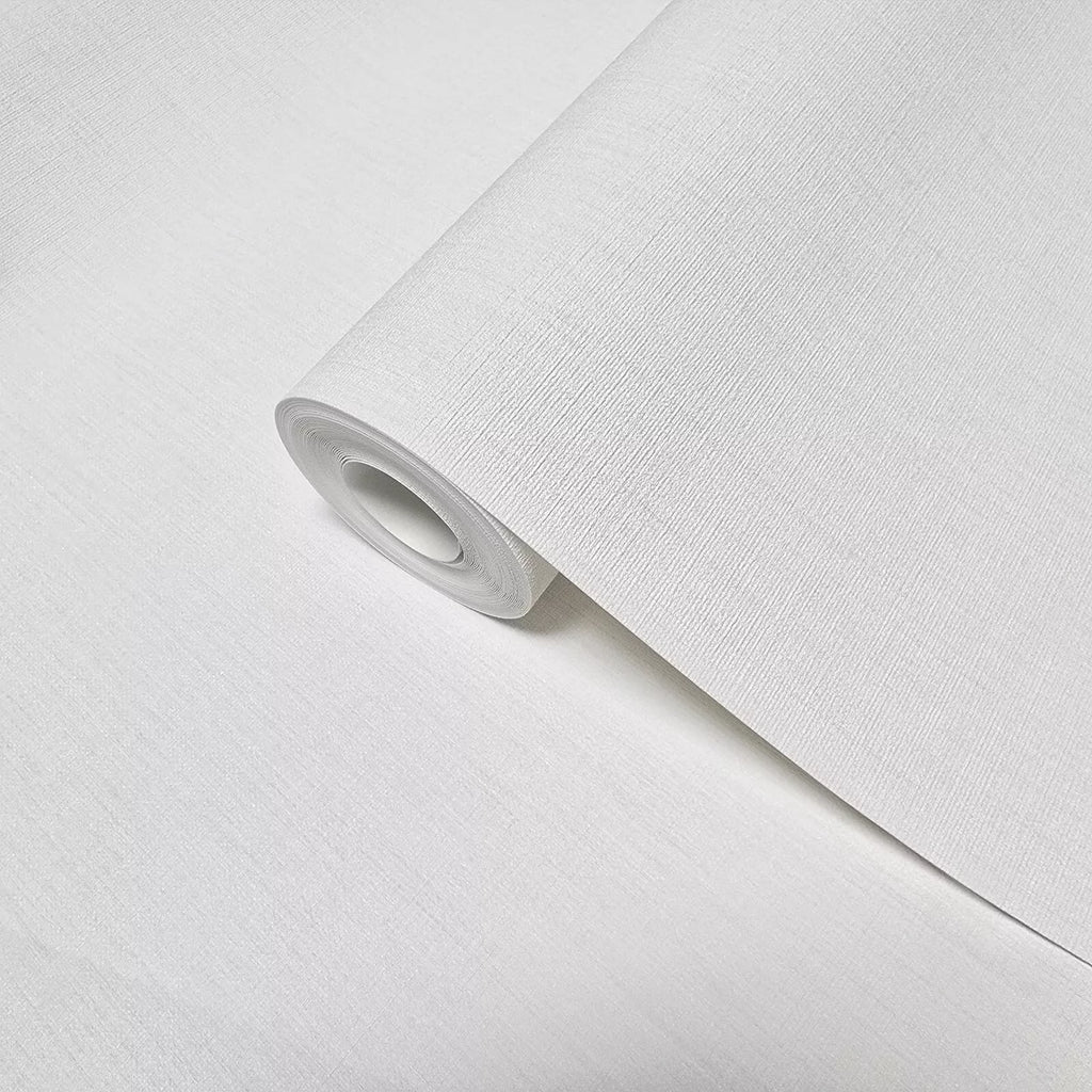 WM36925301 Plain modern wallcoverings Faux fabric Textured white conte ...