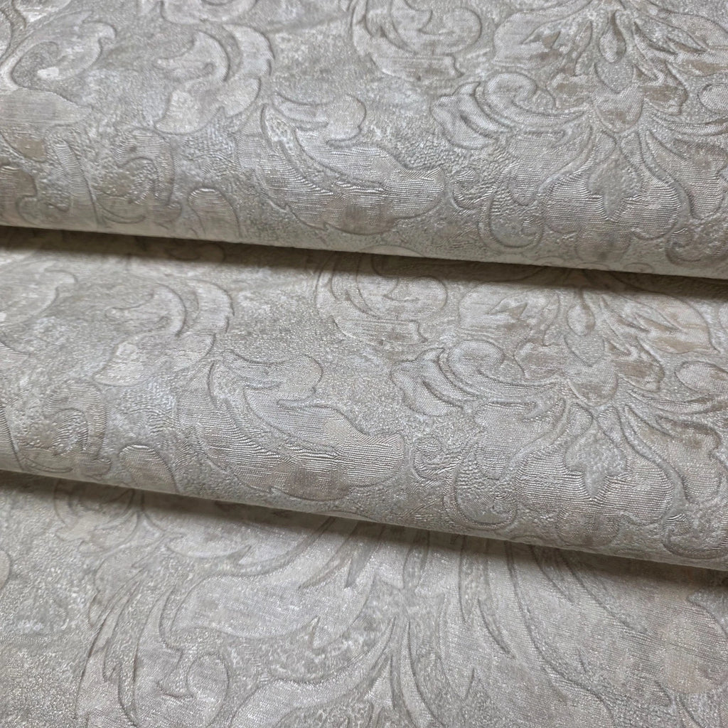 Z10921 Embossed beige tan cream plaster textured Victorian Italian dam ...