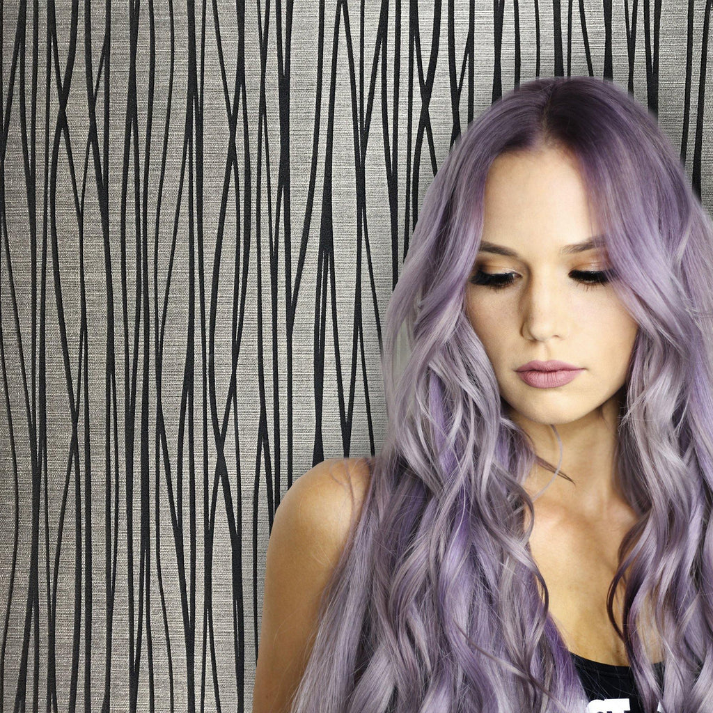 135060 Modern Flocked Wallpaper Blue Silver Textured Flocking Velvet W ...