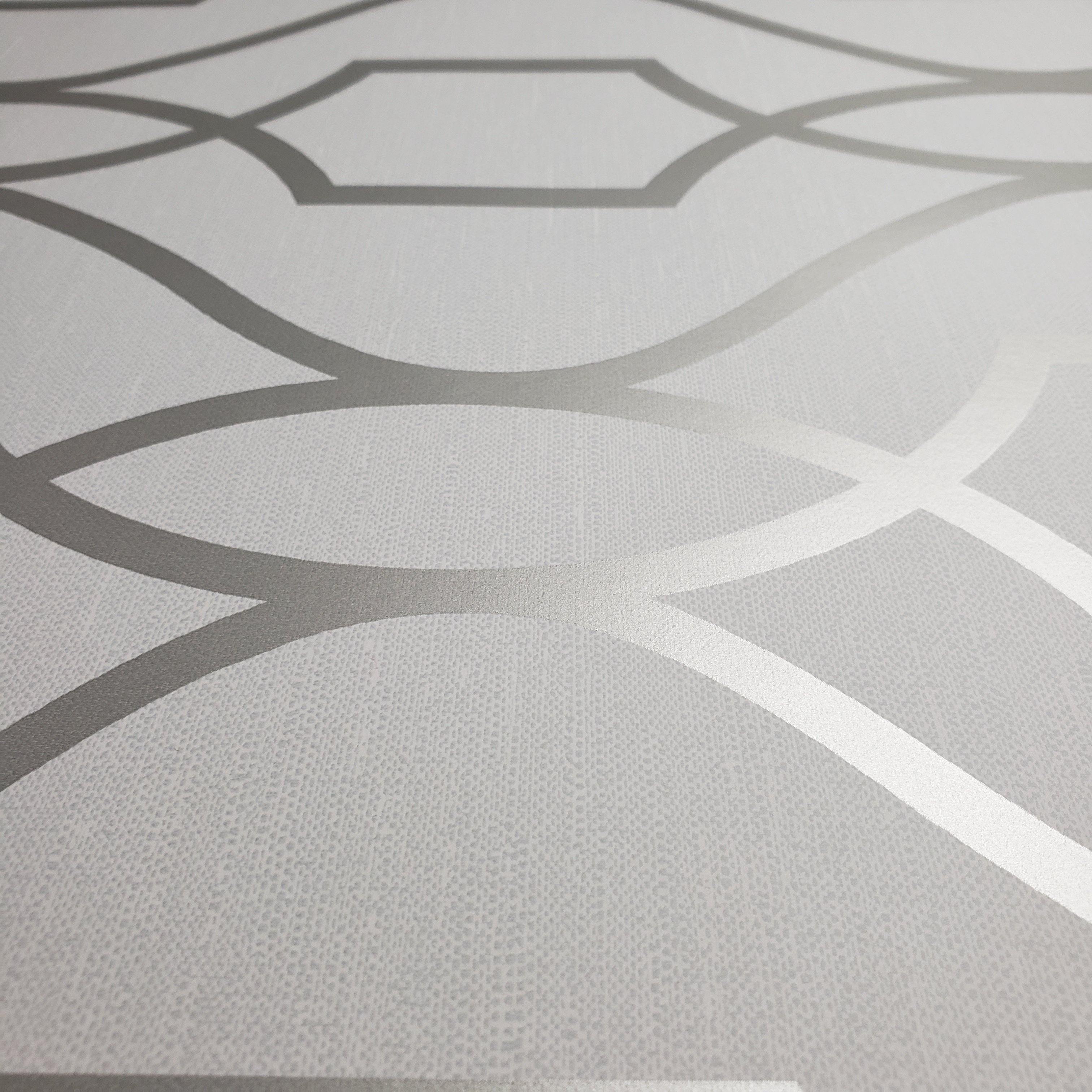 Grey And White Geometric Background