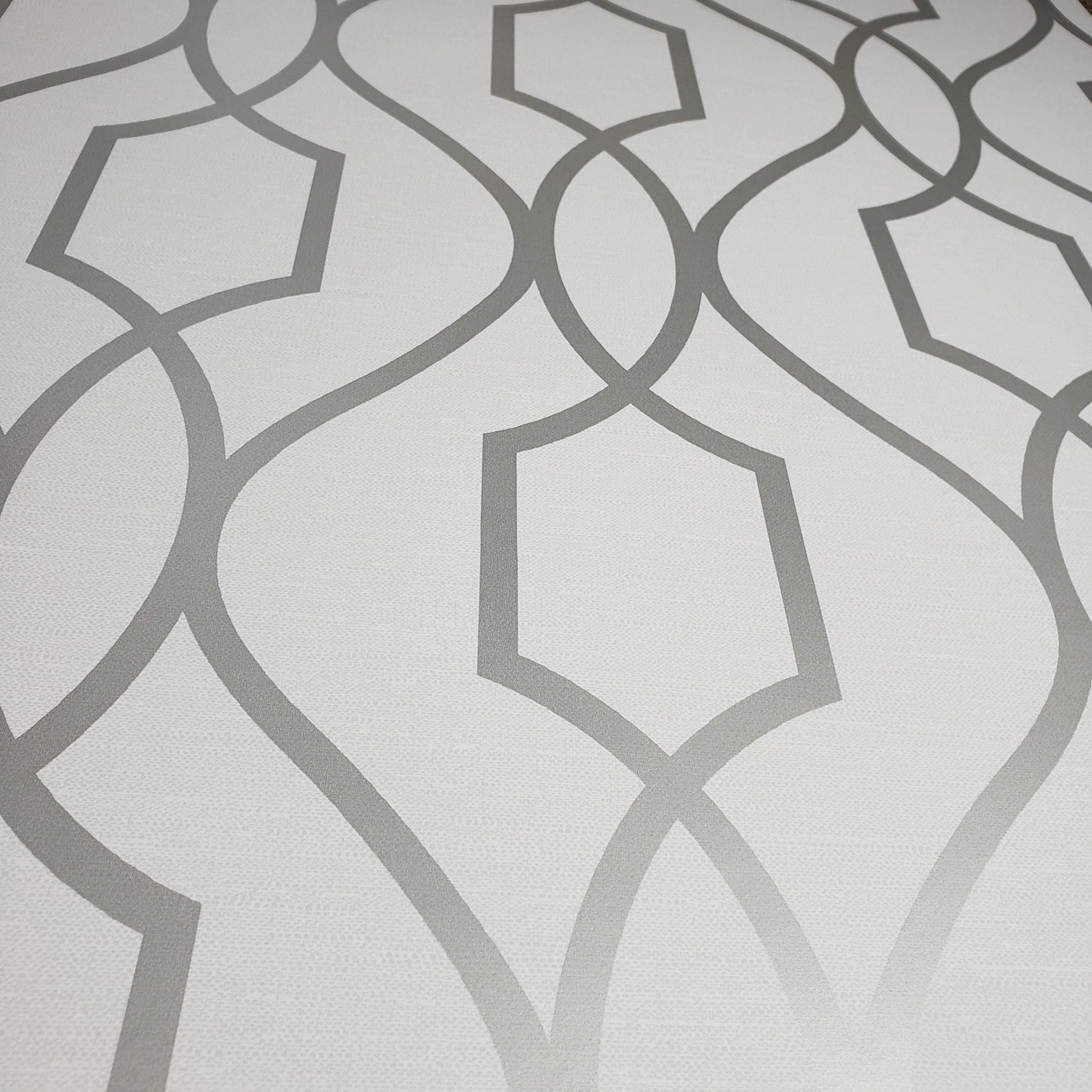 Grey And White Geometric Background