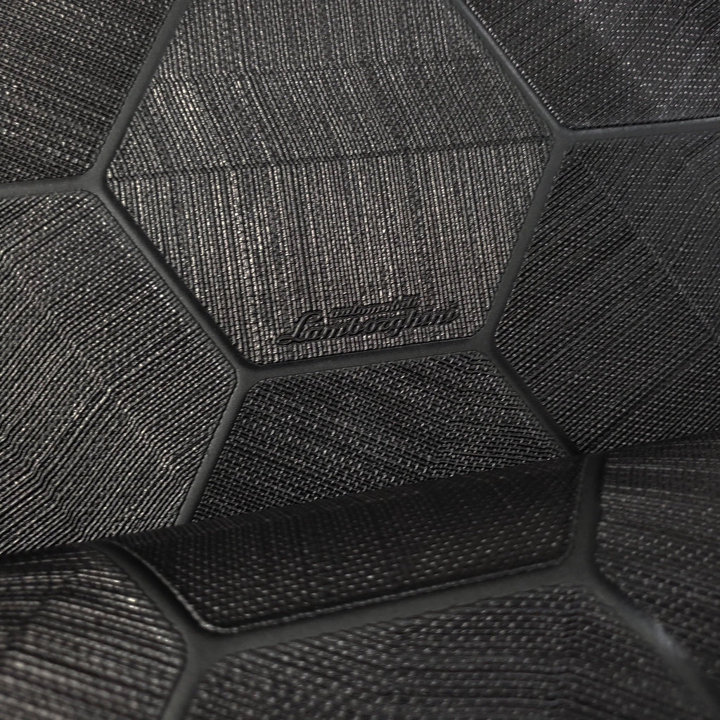 Z44801 Lamborghini Hexagon Feature Black textured Wallpaper 3D Geometr ...