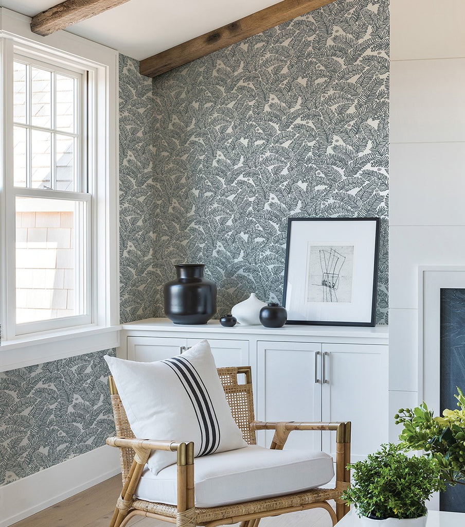 2969-26035 Athina Grey Fern Wallpaper – wallcoveringsmart