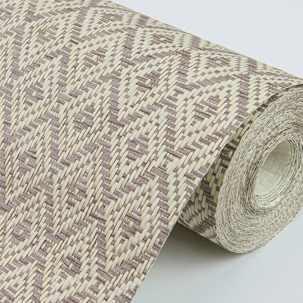 2972-86149 Hui Mauve Paper Weave Grasscloth Wallpaper – wallcoveringsmart