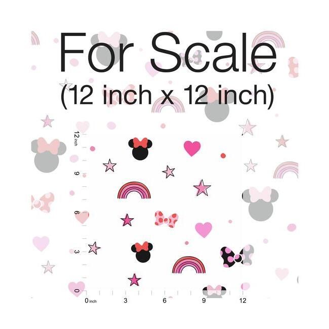 DI0992 York Red Wallpaper Disney Minnie Mouse Rainbow Unpasted Wallcov ...