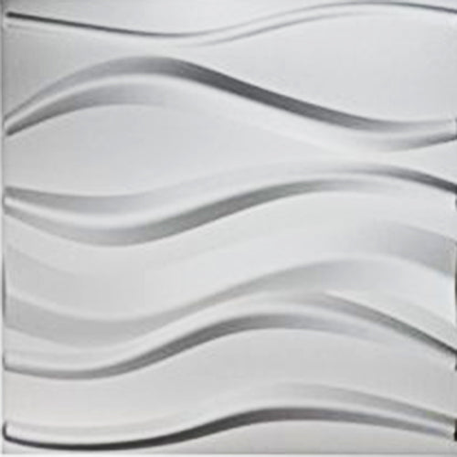 20" x 20" Textured Wall Panels White Wave Modern – wallcoveringsmart