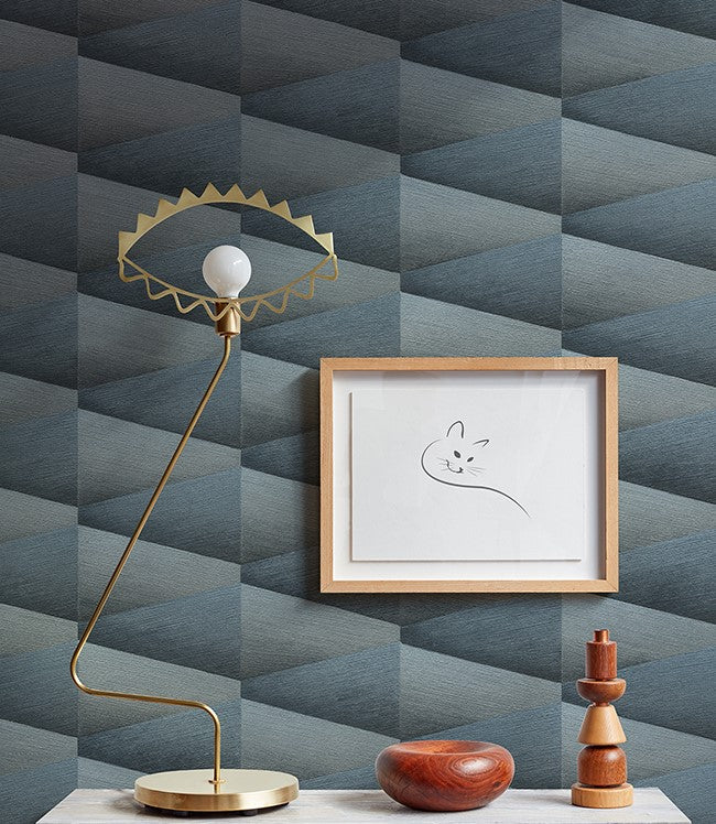 4096-554656 Shae Indigo Geo Wallpaper – wallcoveringsmart